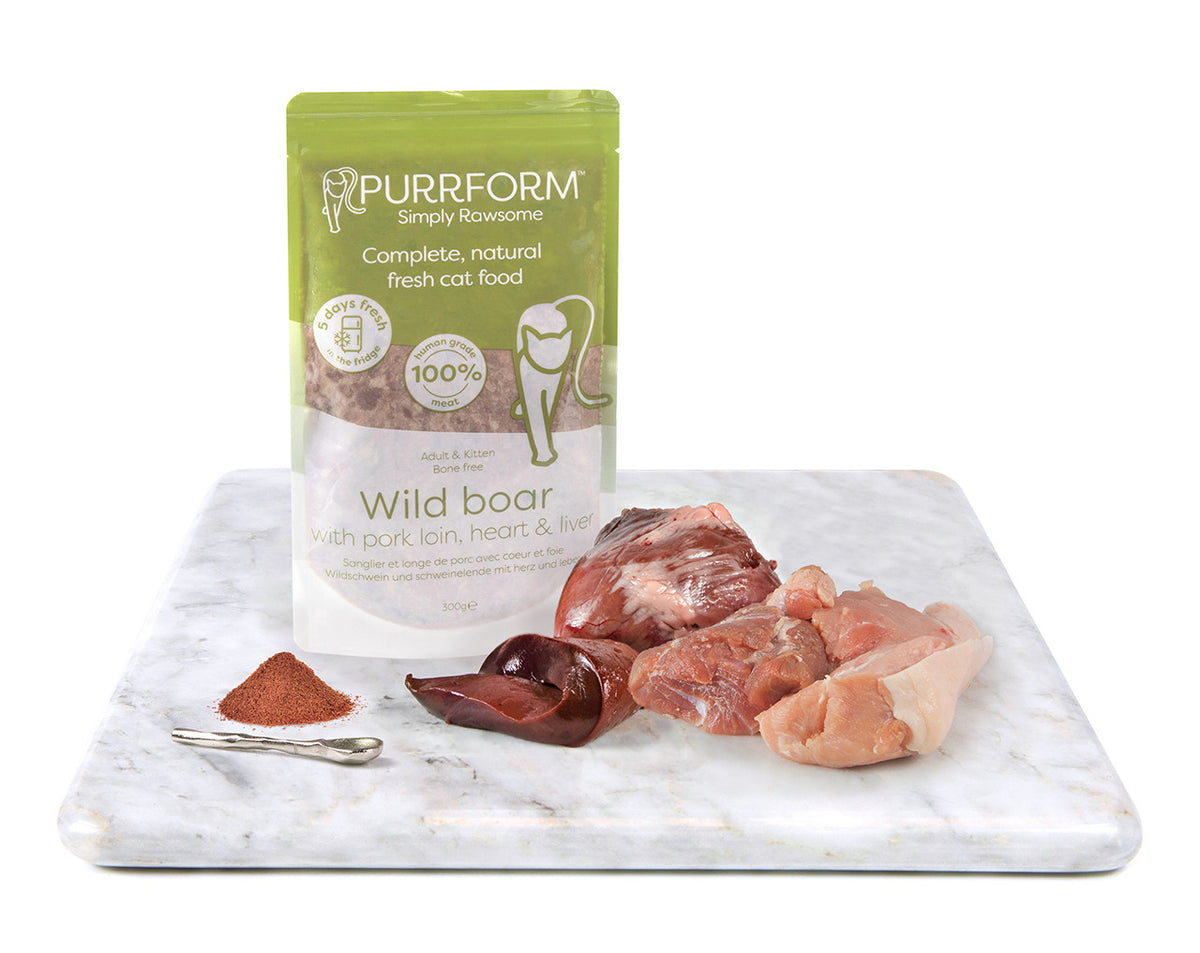 Purrform 5 Days Fresh - Wild Boar and Pork Loin with Heart and Liver 3 ...
